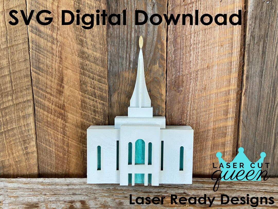 Gilbert Temple SVG Laser Cut Files for Glowforge Projects | Temple Home ...