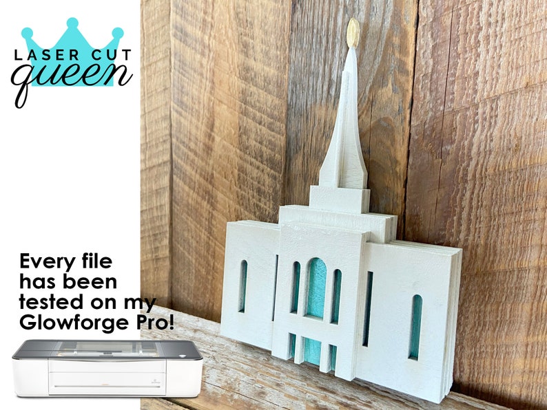 Gilbert Temple SVG Laser Cut Files for Glowforge Projects | Temple Home ...