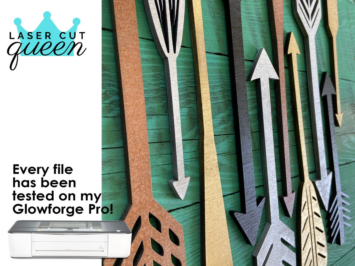 Arrows SVG Laser Cut Files for Glowforge Projects | Laser Ready Arrows ...