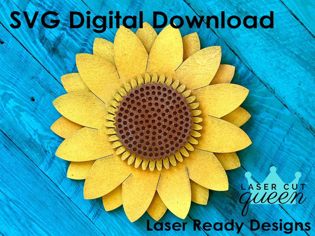 Sunflower SVG Laser Cut Files for Glowforge Projects | Autumn Deco ...