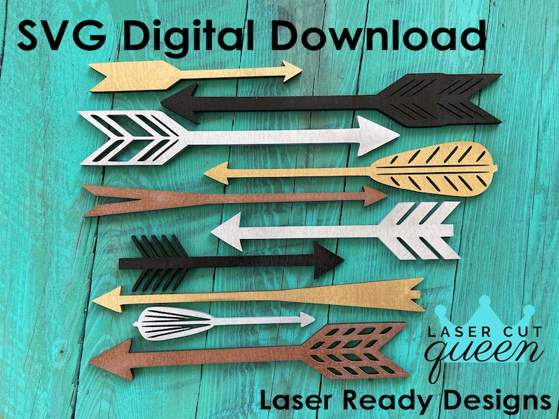 Arrows SVG Laser Cut Files for Glowforge Projects | Laser Ready Arrows ...