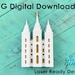 Salt Lake Temple SVG Laser Cut Files for Glowforge Projects | Temple ...