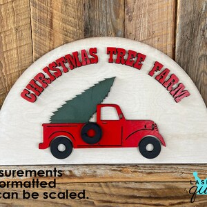 Christmas Tree Truck Sign Laser Cut File - Etsy