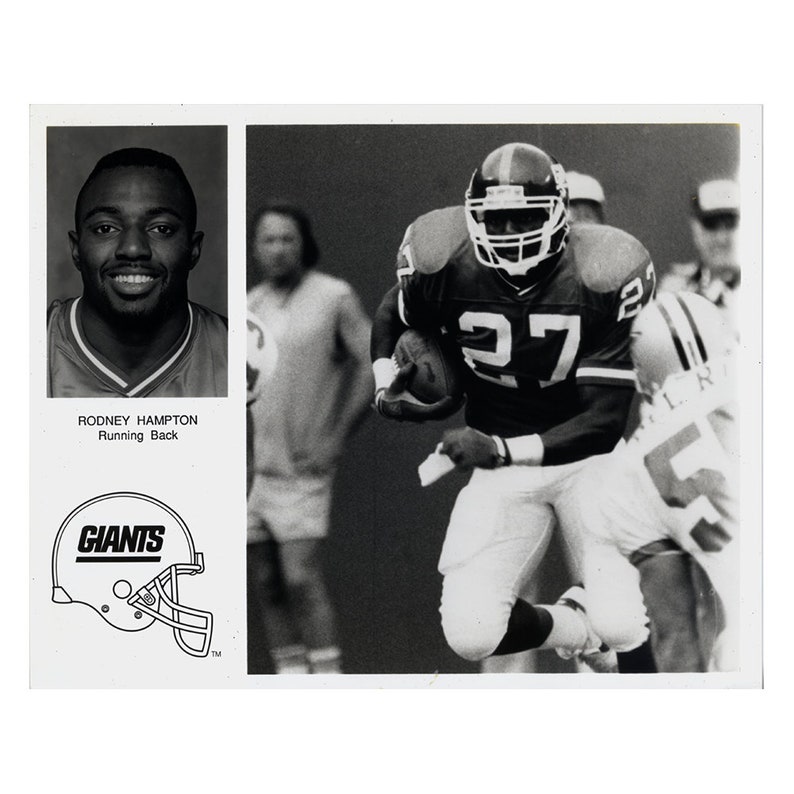 NY Giants-rodney Hampton Press Photo - Etsy