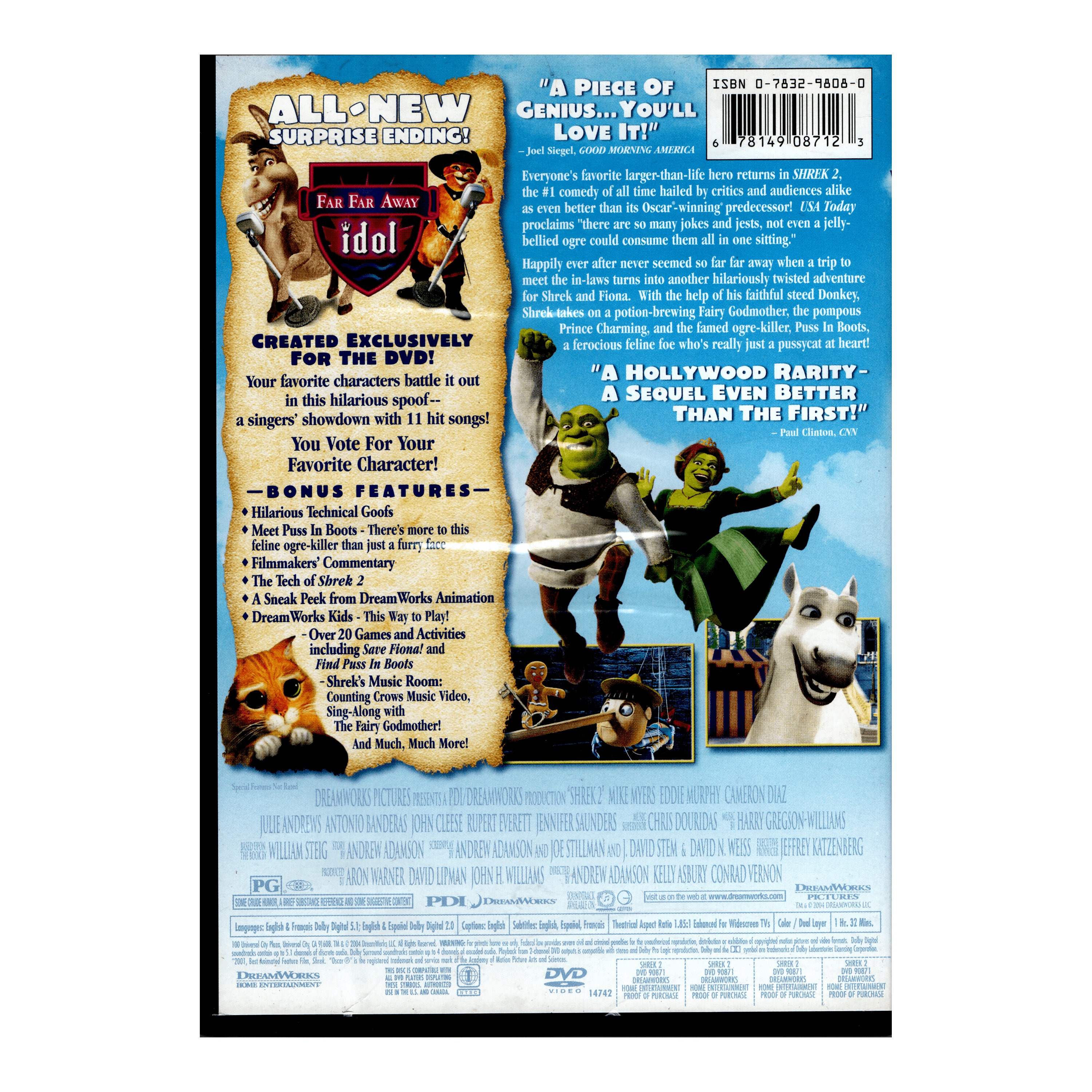 Shrek 2 Dvd Cover