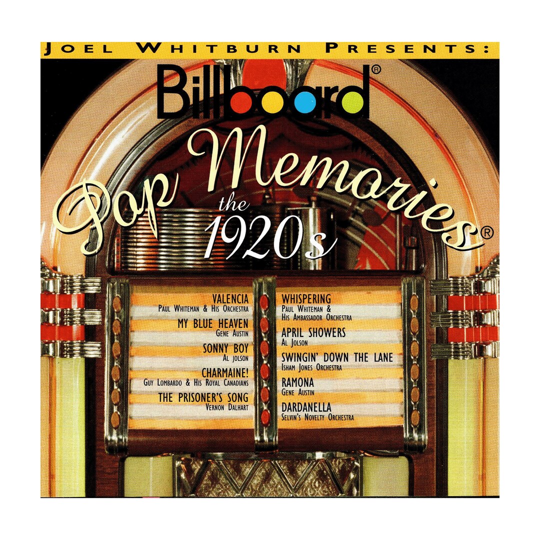CD: Billboard Pop Memories the 1920s - Etsy