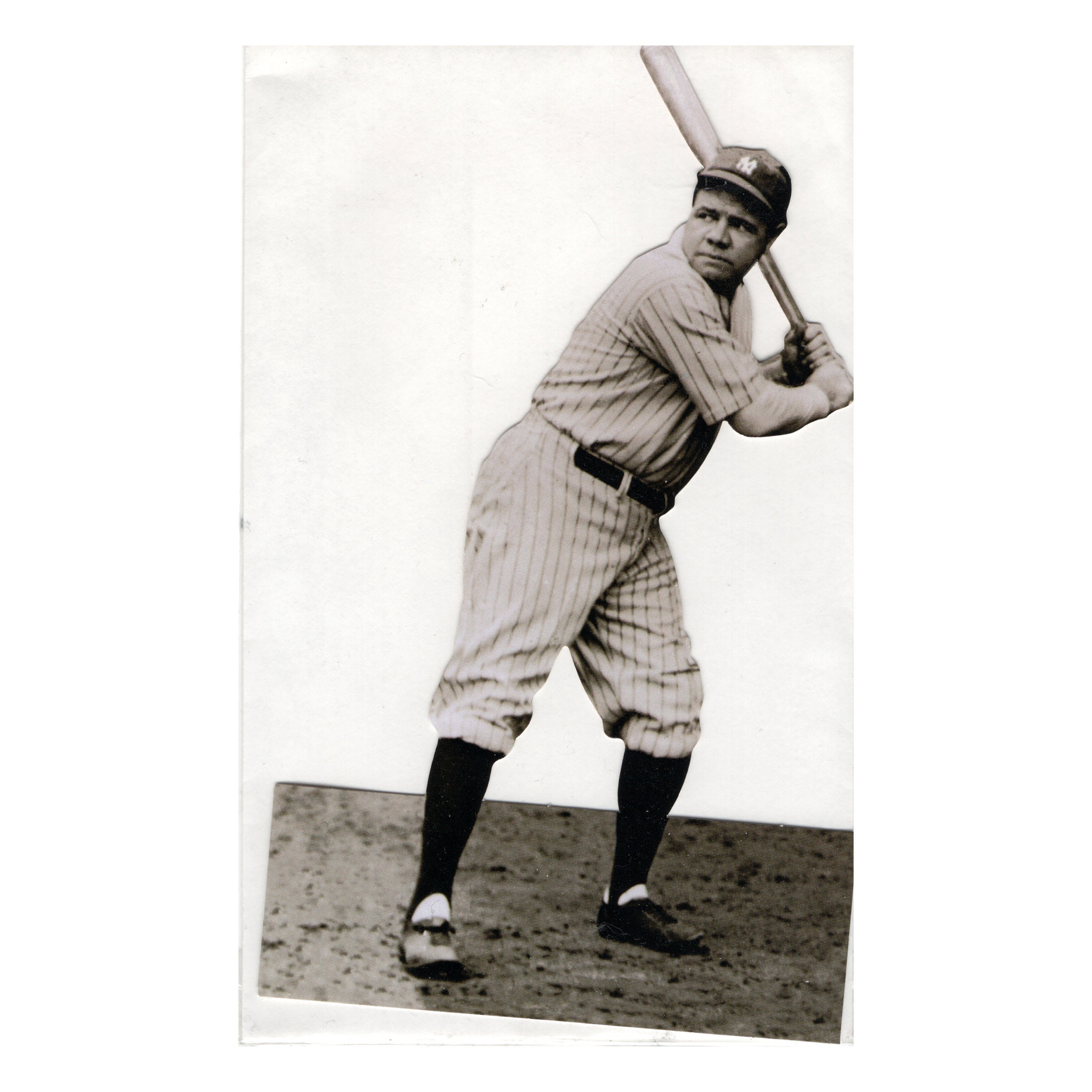 Babe Ruth Cut-out Note Card With Envelope - Etsy