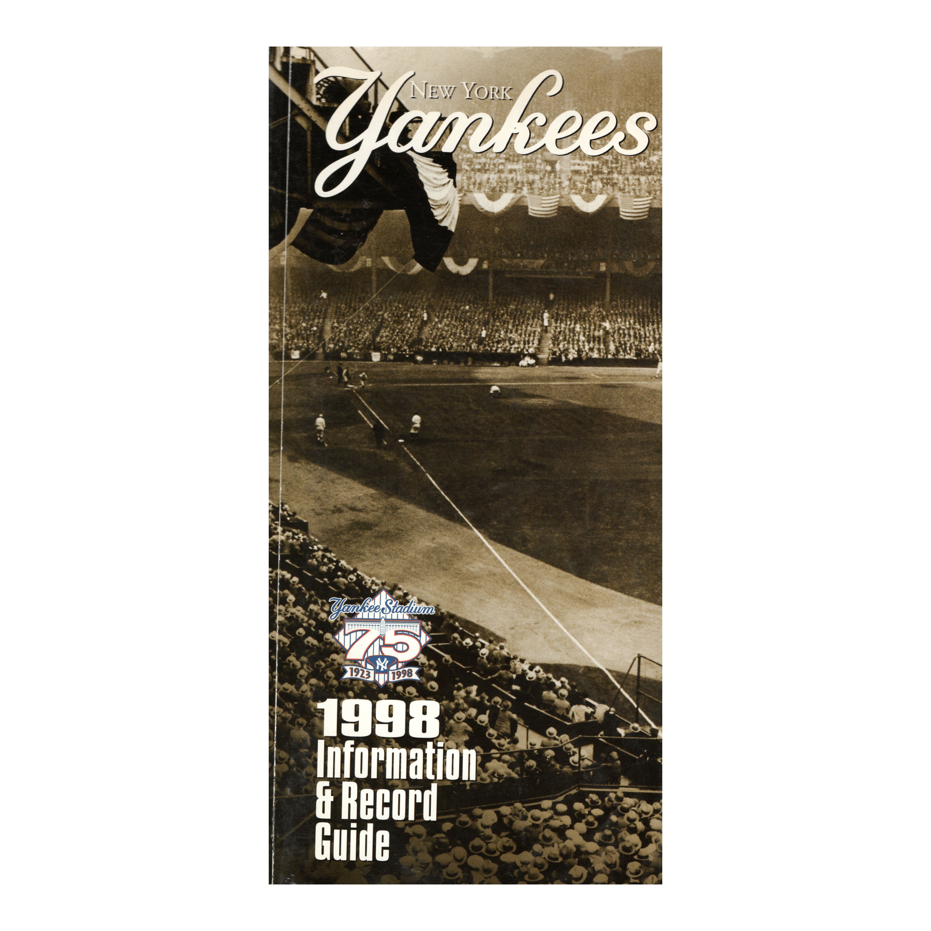NY Yankees 1998 Information and Record Guide - Etsy
