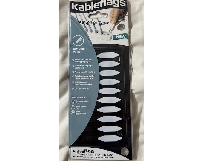 Kableflags Cable ID Tags DIY Blank Pack - Etsy