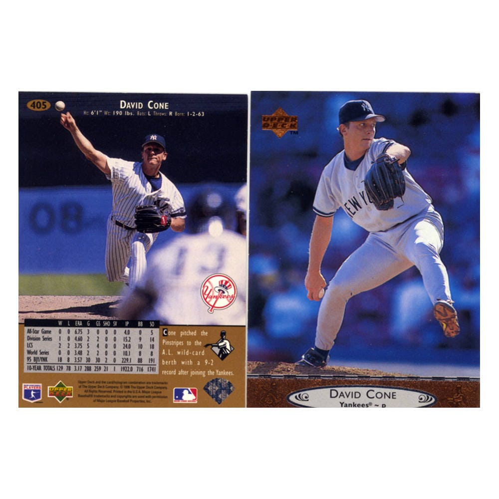 David Cone Upper Deck Baseball Card 1996 - Etsy