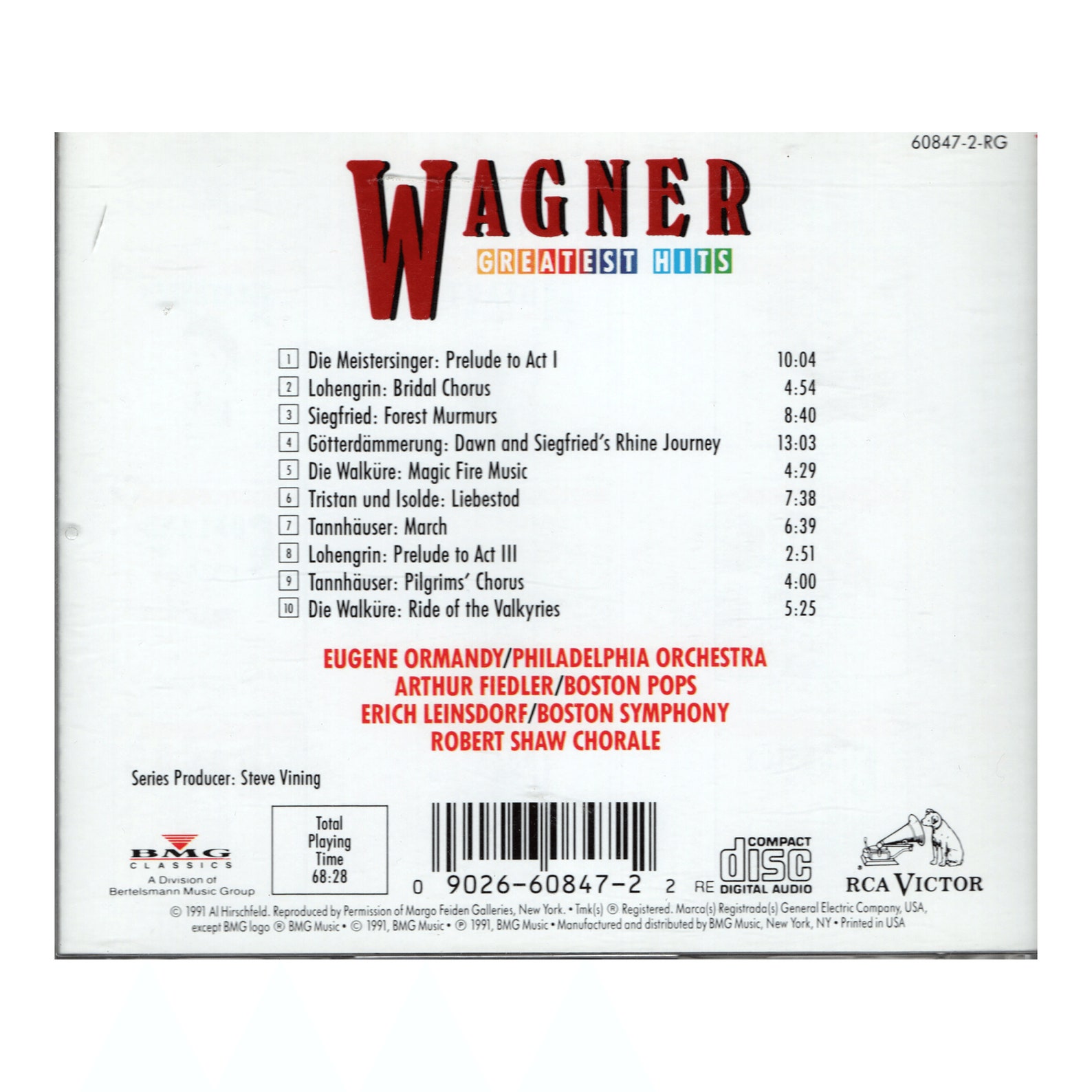 CD: Wagner---greatest Hits - Etsy