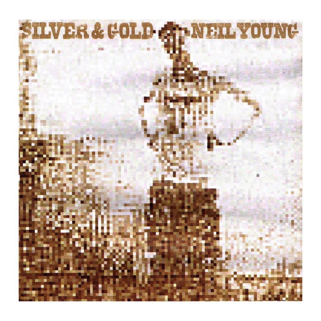 CD: Neil Young---silver & Gold - Etsy