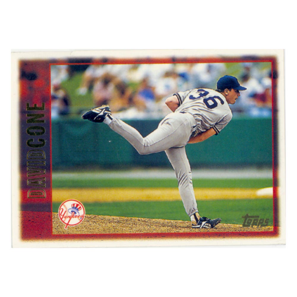 David Cone 1997 Topps Baseball Card - Etsy