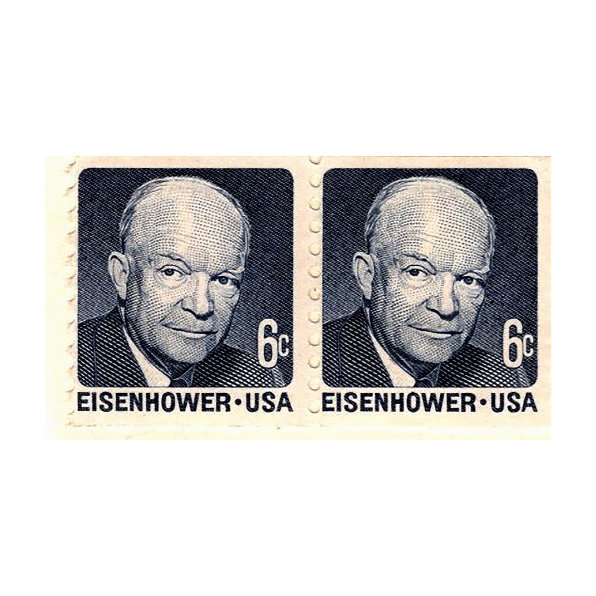Two Eisenhower 6 Cent USPS Stamps (1970) - Etsy