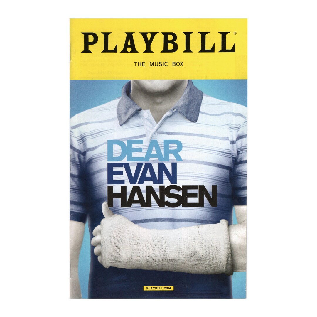 Playbill: Dear Evan Hanson - Etsy