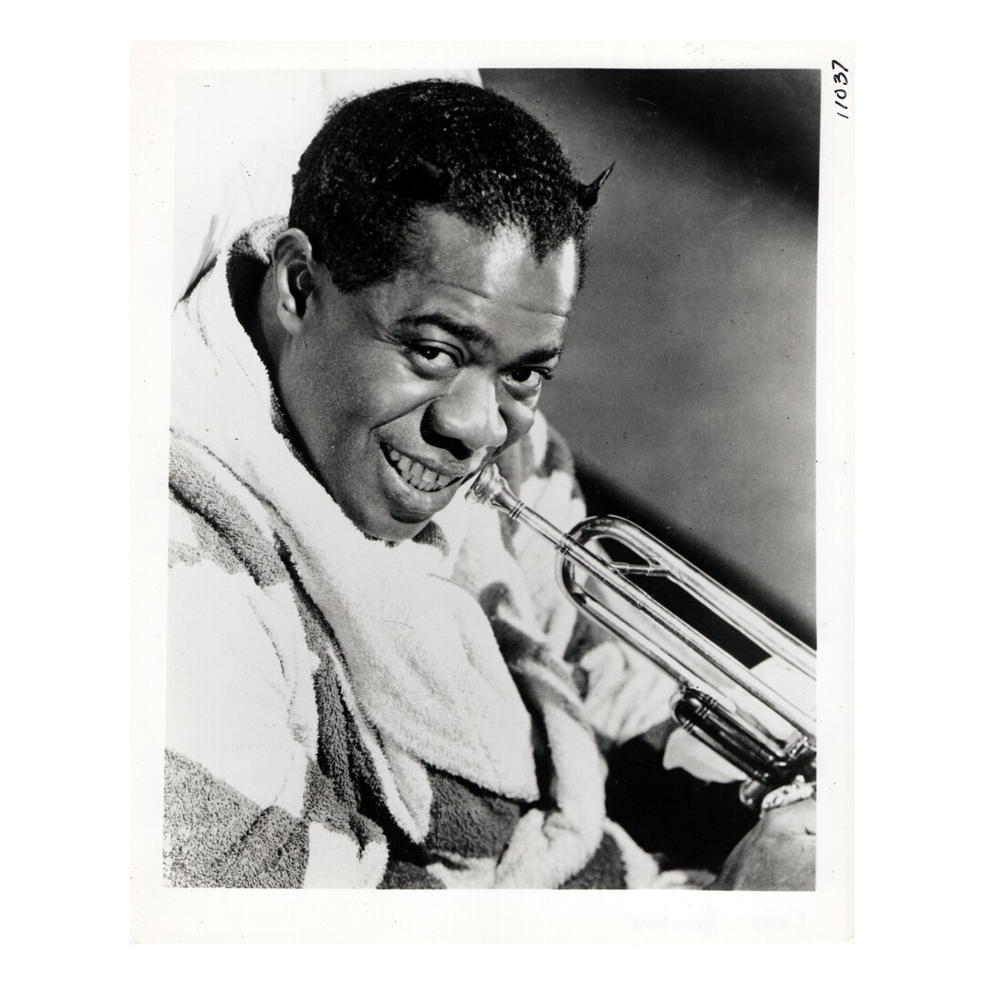 Marked: Louis Armstrong Photograph - Etsy