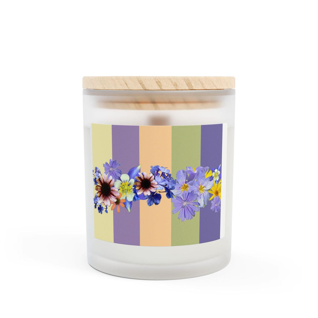 Frosted Glass Candle, Spring Flowers and Easter Celebrations ...