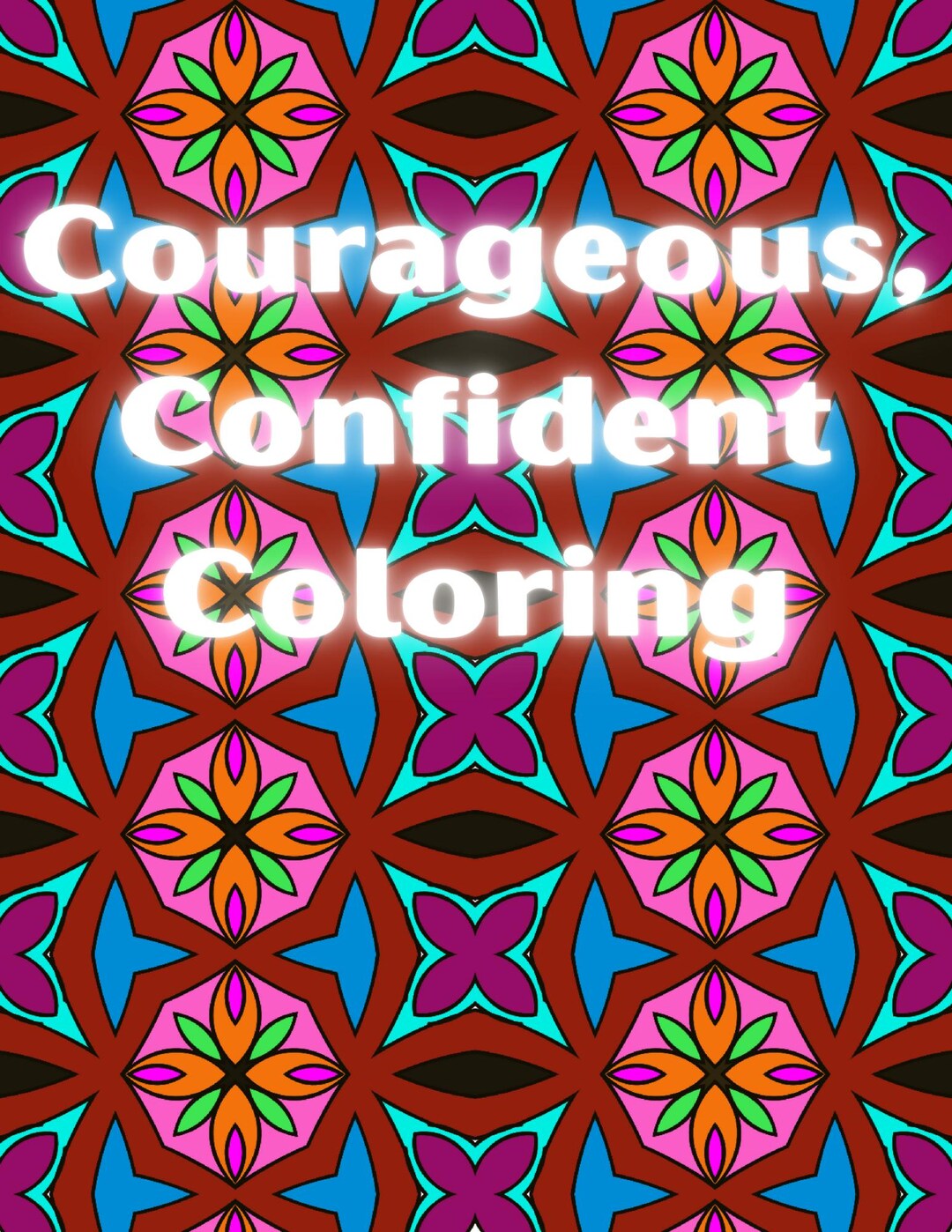 Courageous Confident Coloring Digital Printable Pages - Etsy