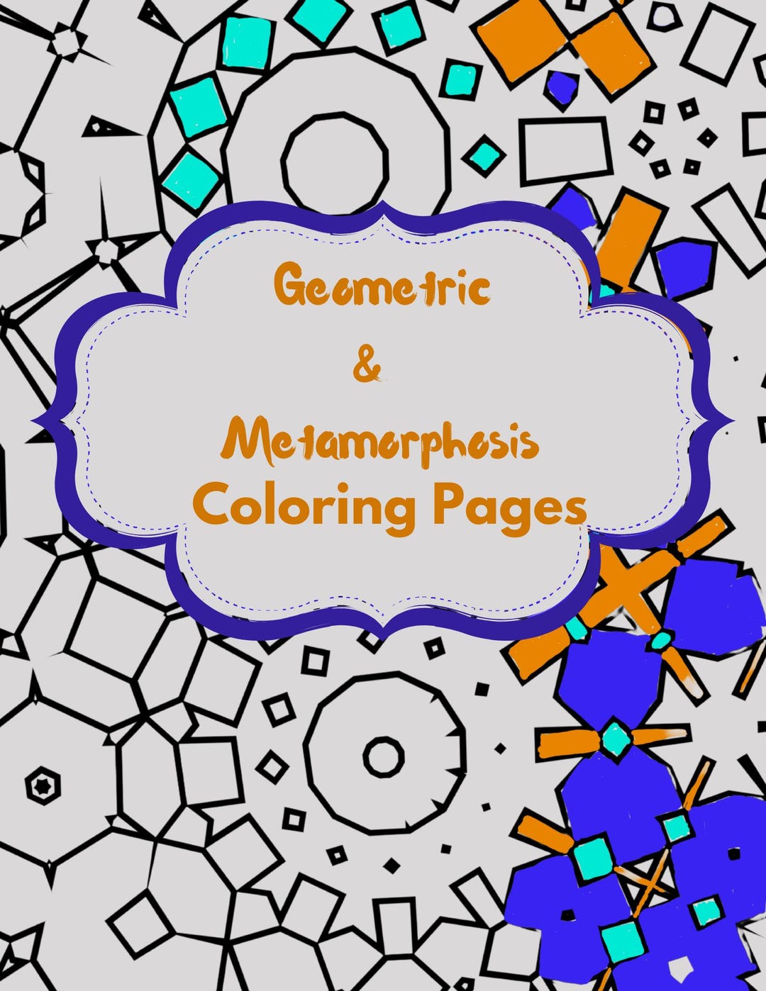 20 Geometric Metamorphosis Coloring Pages - Etsy