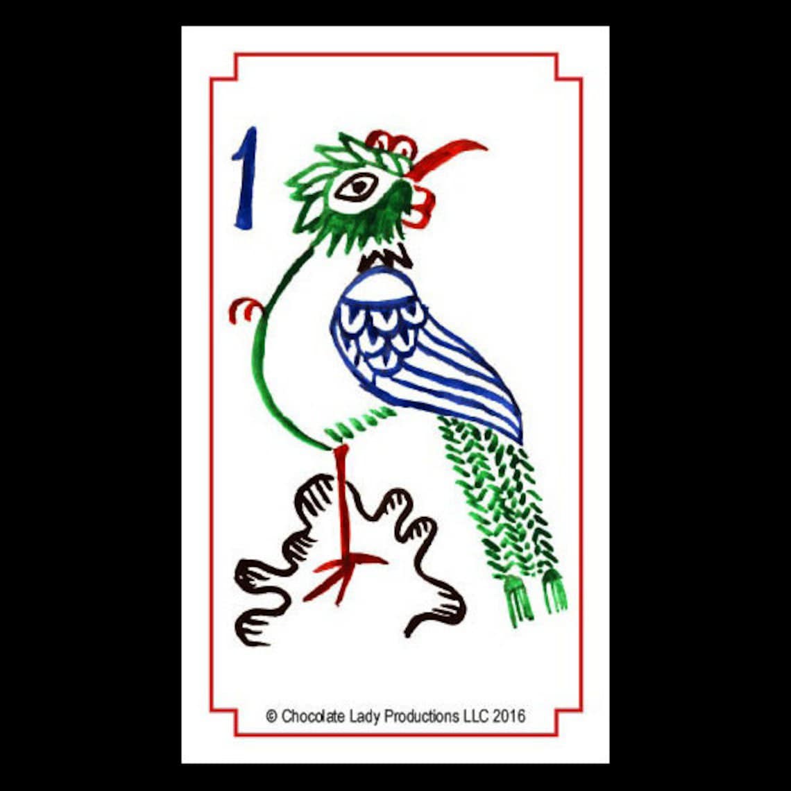 Mah Jongg Fanciful One Bird Bamboo Magnet - Etsy