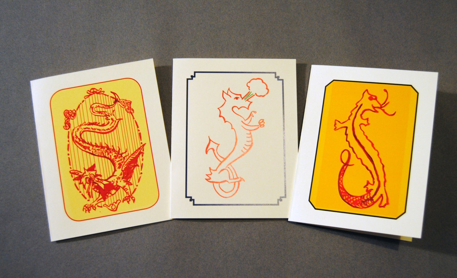 Fanciful Dragons Mah Jongg Note Cards W/ Envelopes - Etsy