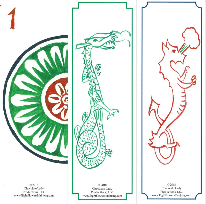 Mah Jongg Bookmark Assortments - 3 in a Set - Etsy