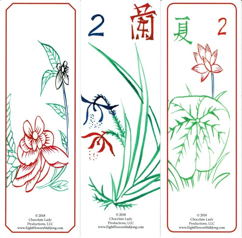 Mah Jongg Bookmark Assortments - 3 in a Set - Etsy