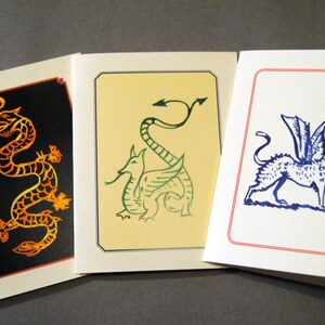Fanciful Dragons Mah Jongg Note Cards W/ Envelopes - Etsy