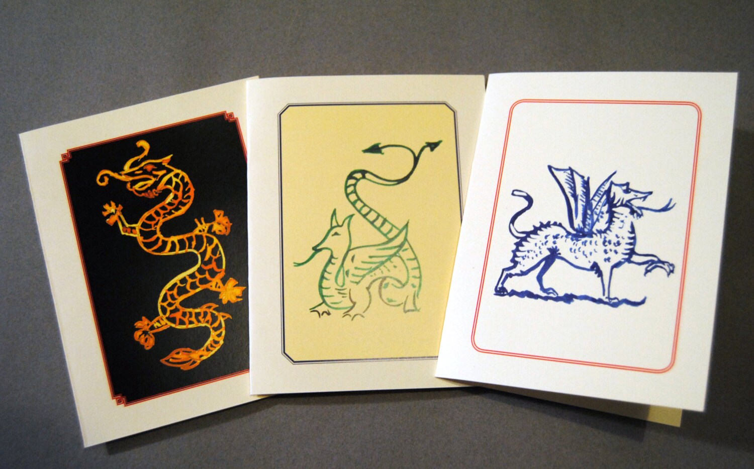 Fanciful Dragons Mah Jongg Note Cards W/ Envelopes - Etsy