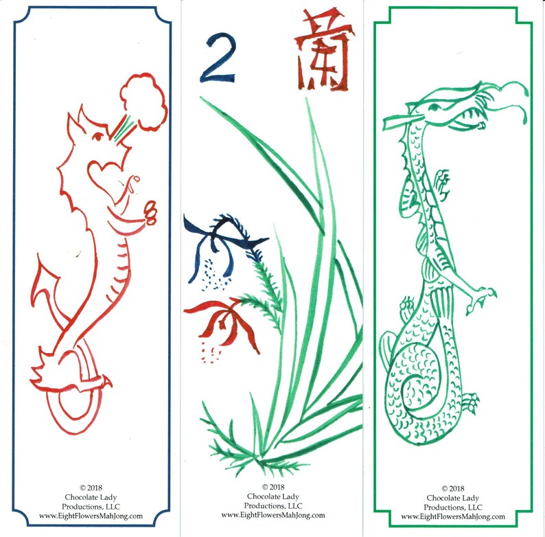 Mah Jongg Bookmark Assortments - 3 in a Set - Etsy