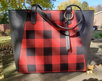 Red Buffalo Check - Etsy