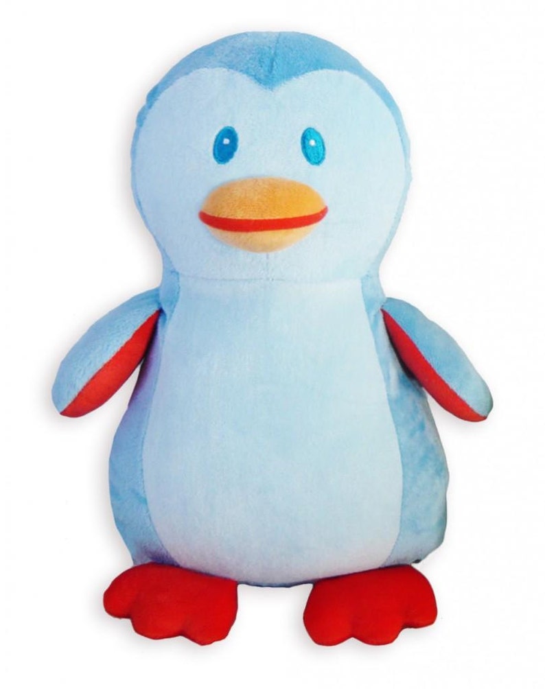 Penguin Personalized Stuffed Animal Blue Penguin Birthday - Etsy
