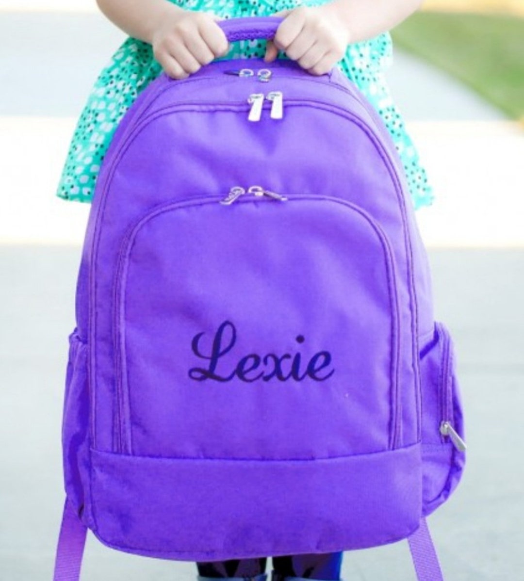 Personalized Backpack, Monogrammed Backpack, Purple Backpack, Back to ...