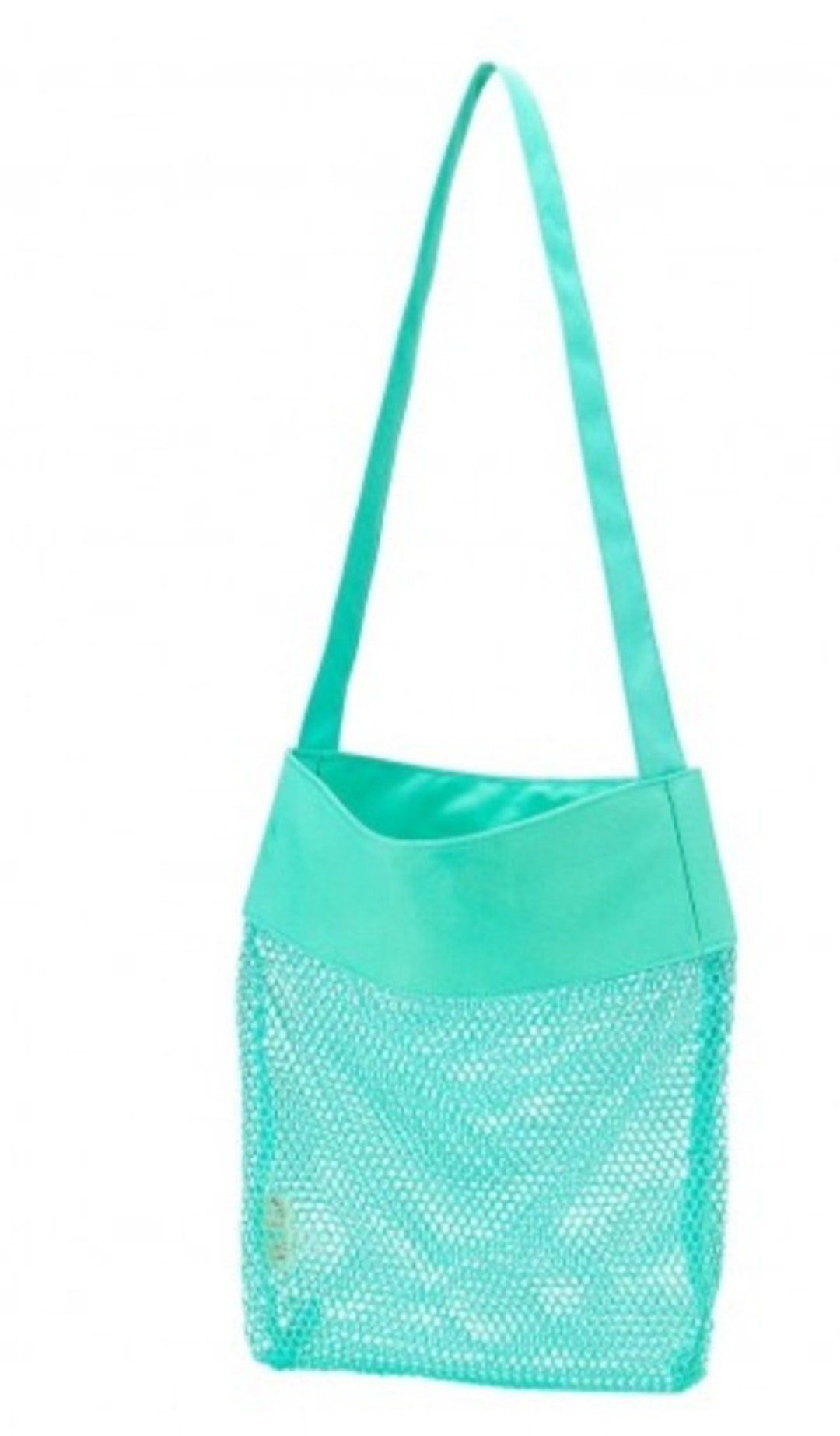 Seashell Collector Bag, Beach Tote for Kids, Mint, Personalized Shell ...