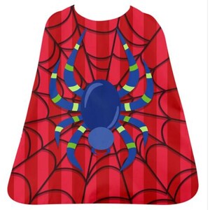 Personalized Boys Spider Super Hero Cape, Personalized Halloween Cape ...