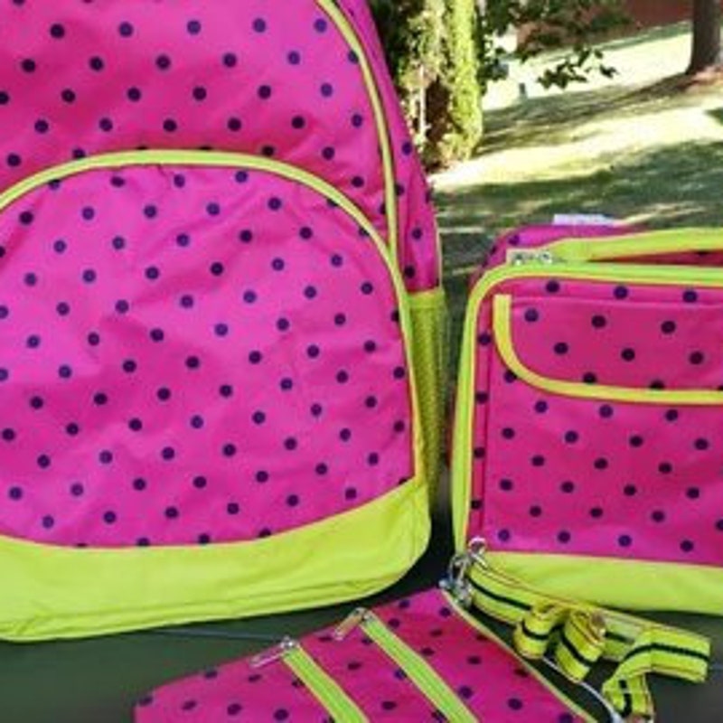 Polka Dots Bookbag - Etsy