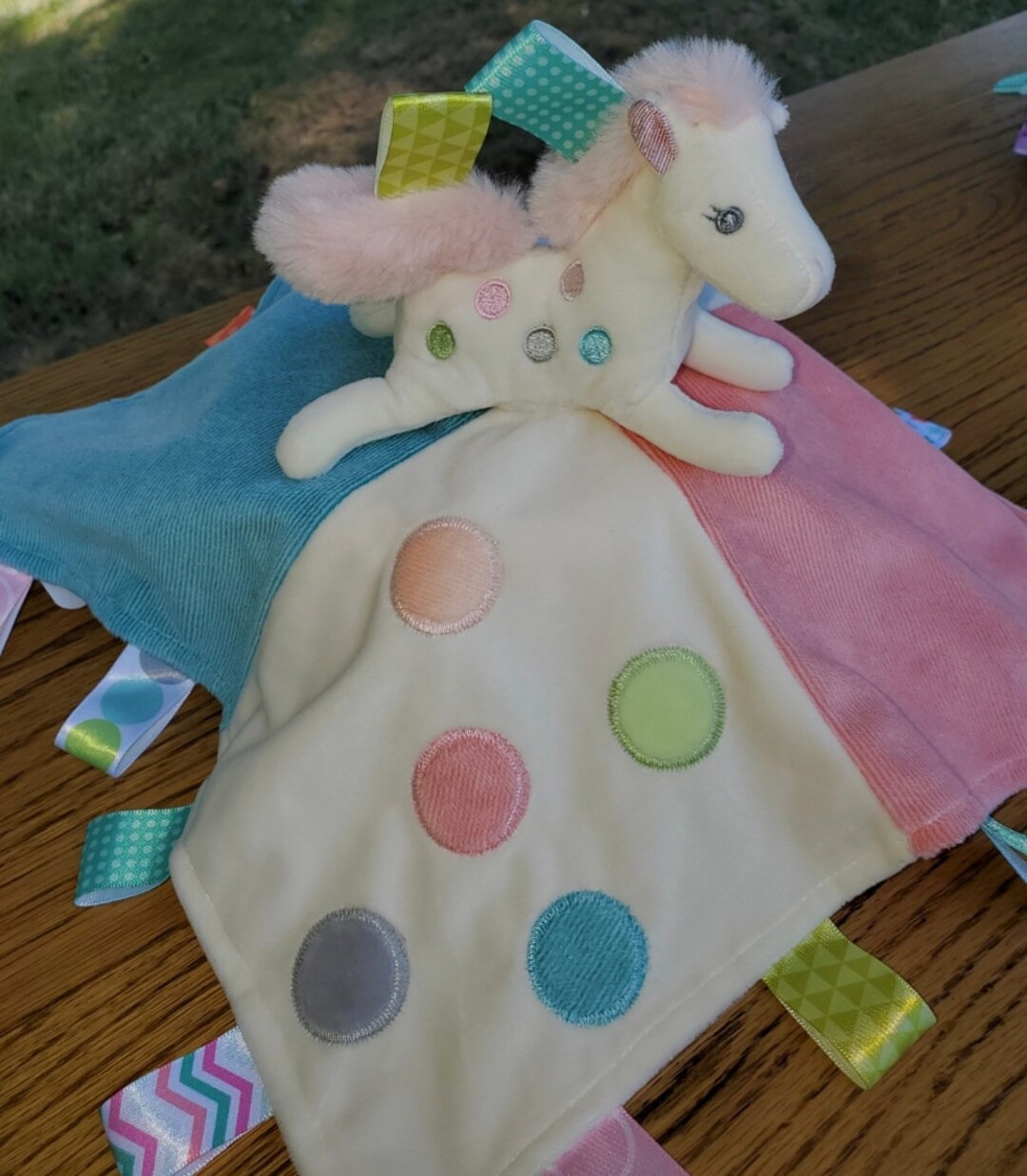 Taggies Painted Pony Character Blanket, Taggie Character Blanket, 12" X ...