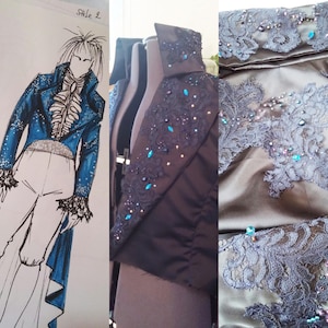 MADE TO ORDER Jareth the Goblin King Ball Blue Jacket, David Bowie ...