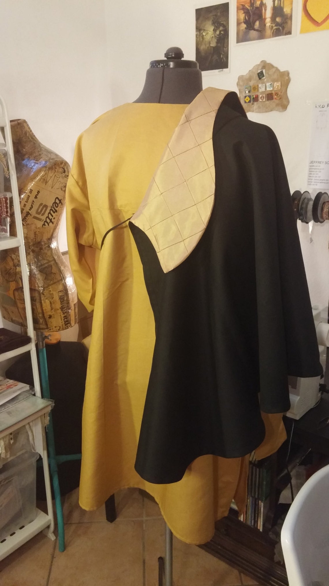 READY FOR SHIPPING ! Tunic + Short Cloak, Ready to Wear Larp Set for ...