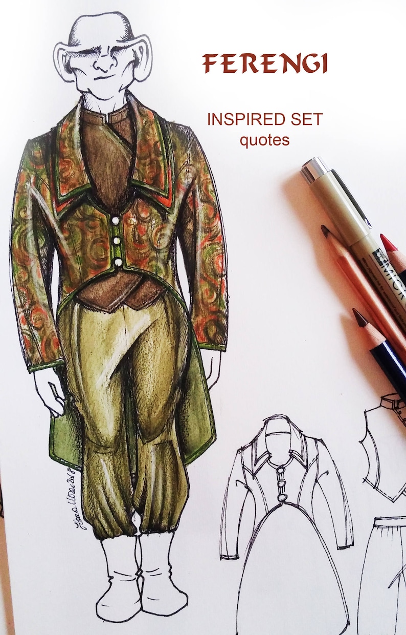 MADE TO ORDER Star Trek DS9 Ferengi Outfit Set Quark Costume - Etsy