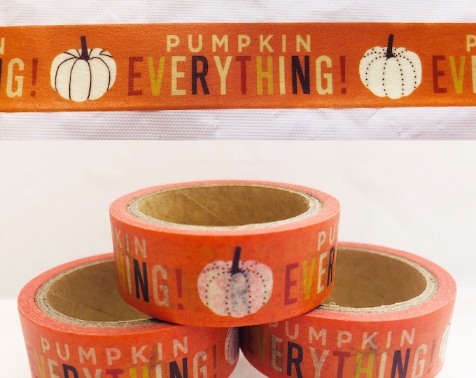 Pumpkin Everything Washi Tape - Etsy