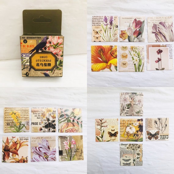 46 Flower Journaling Stickers - Etsy