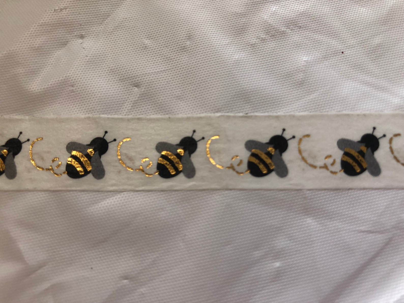 Gold Foil Bee Washi Tape - Etsy