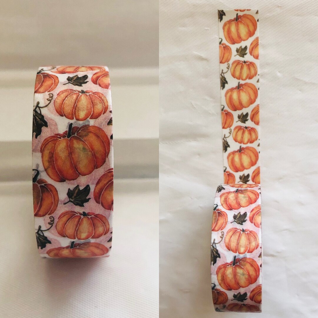 Vertical Pumpkin Washi Tape - Etsy