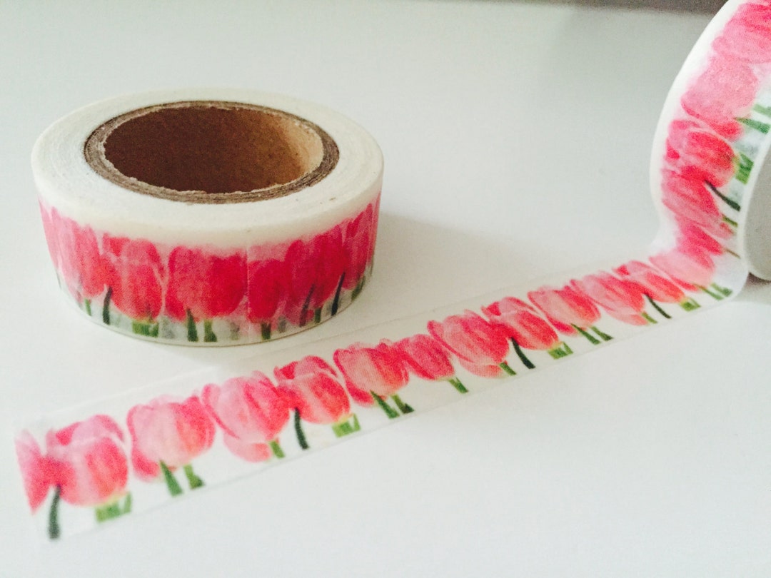 Spring Tulips Washi Tape - Etsy