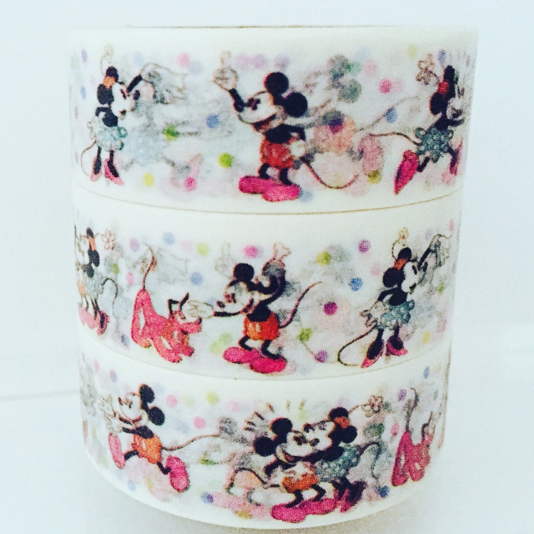 Disney Mickey and Minnie Mouse Washi Tape - Etsy