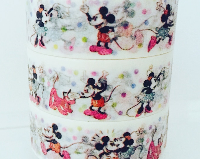 Disney Mickey and Minnie Mouse Washi Tape - Etsy