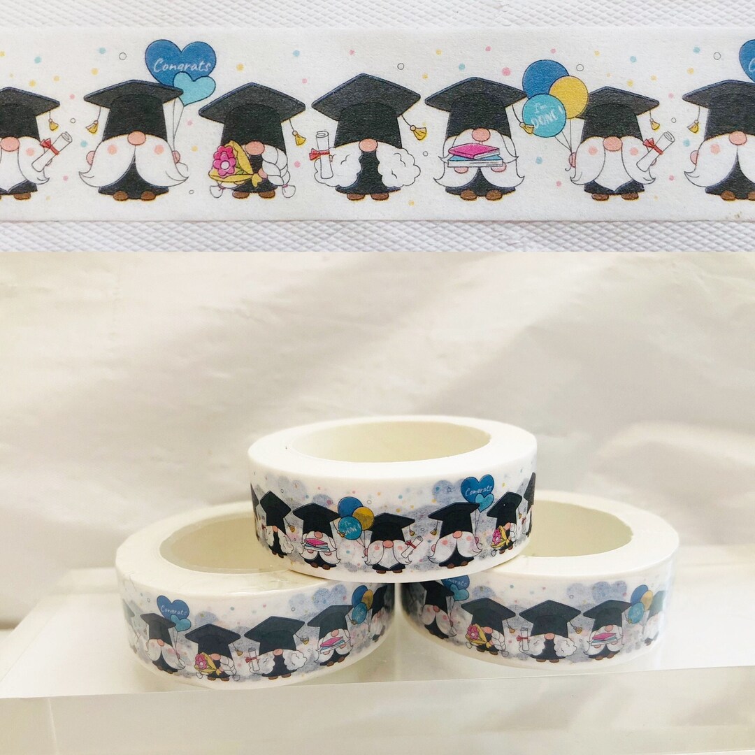Graduation Gnome Washi Tape - Etsy