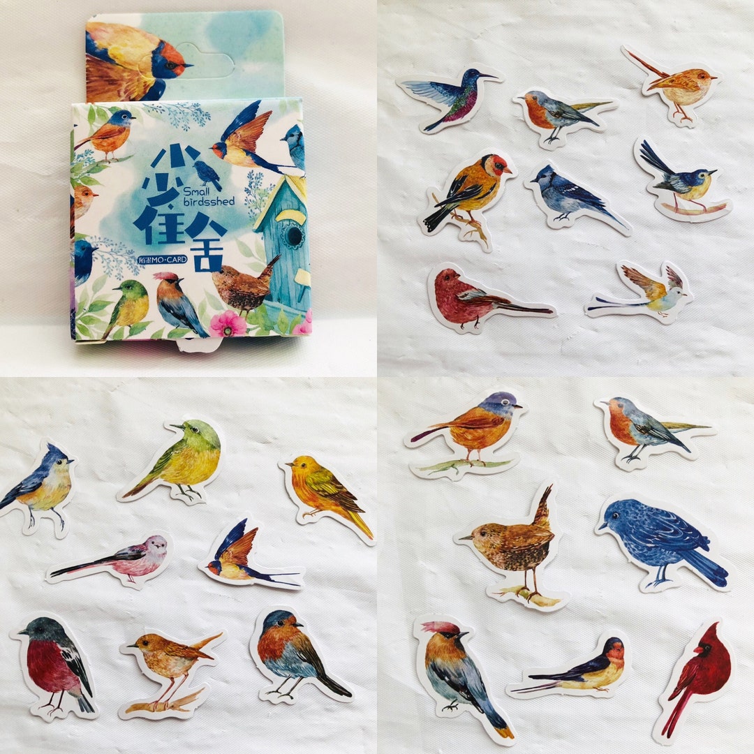 46 Bird Stickers - Etsy
