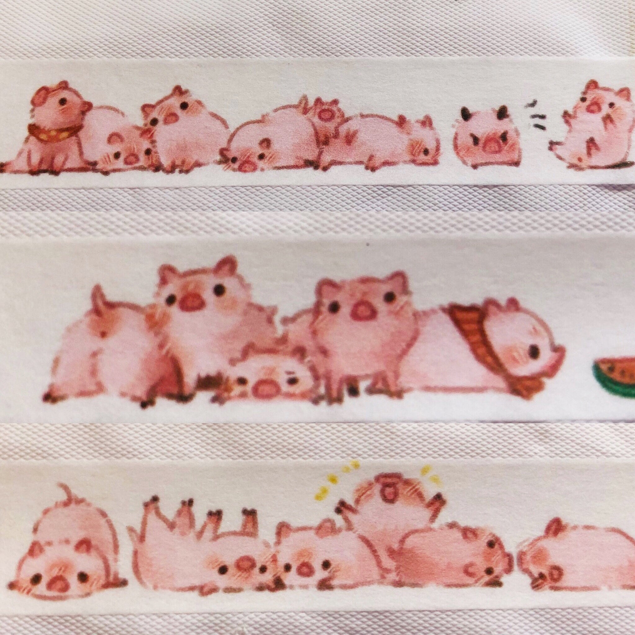 Pink Piggies Washi Tape - Etsy